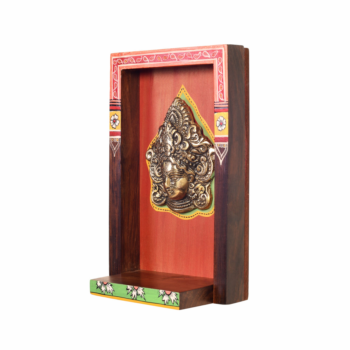 Deva Wall décor frame with beautiful Brass Sculpture of Vishnu Dev ...